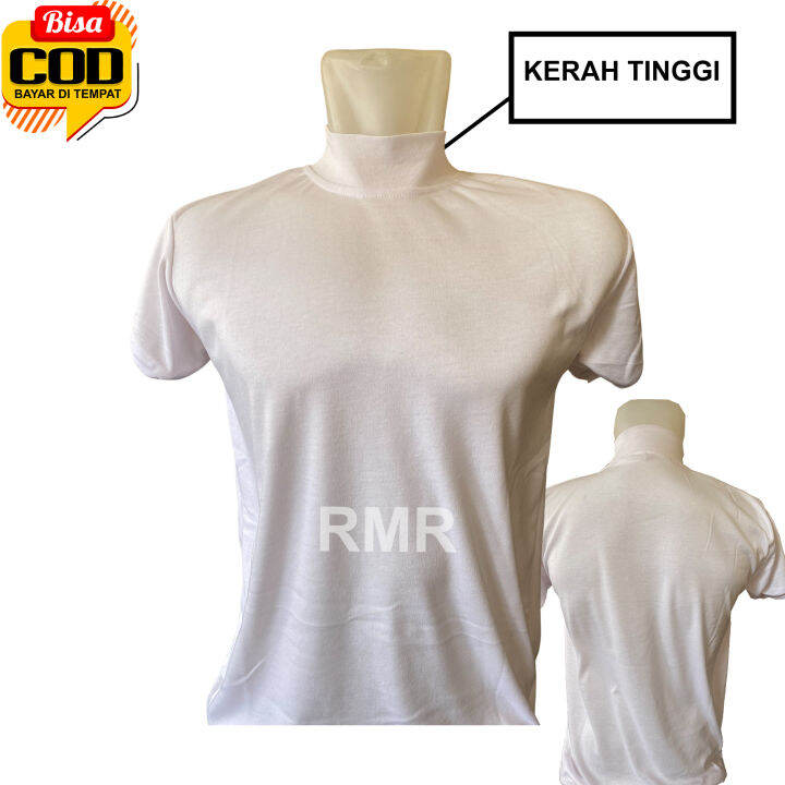 Kaos Polos Putih Kerah Tinggi Leher Tinggi Kaos Dalaman Warna Putih ... Kaos Polos Putih Kerah Tinggi Leher Tinggi Kaos Dalaman Warna Putih ...