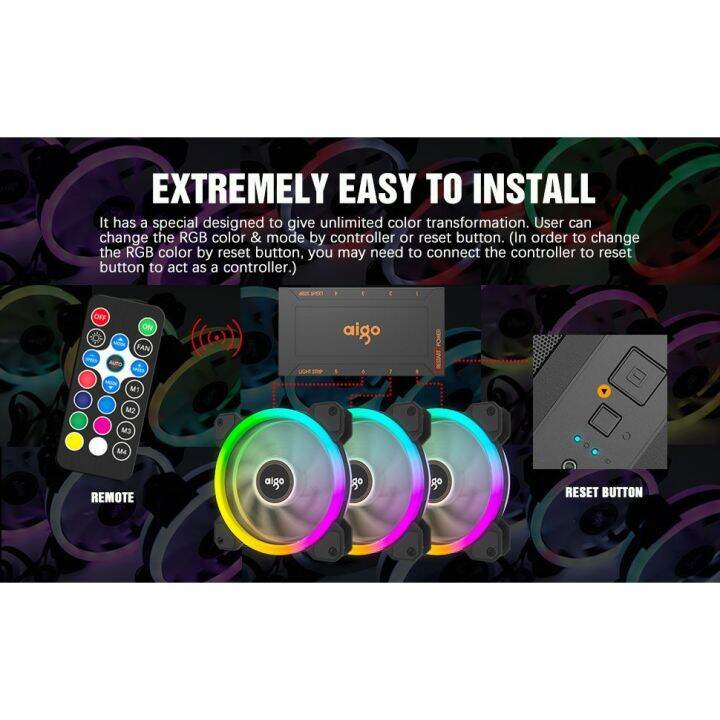 [Free Video Tutorial] Aigo darkFlash DR12 Pro Double Ring 5V aRGB Sync ...