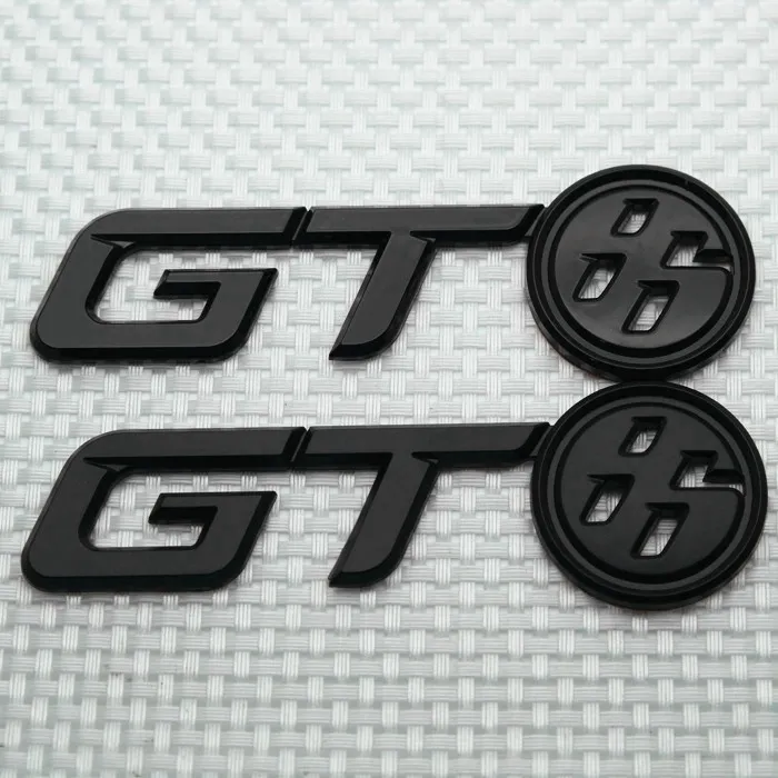 Upgrade 2020 1/2 x Matte Black Car Side Fender Badge Sticker Emblem ...