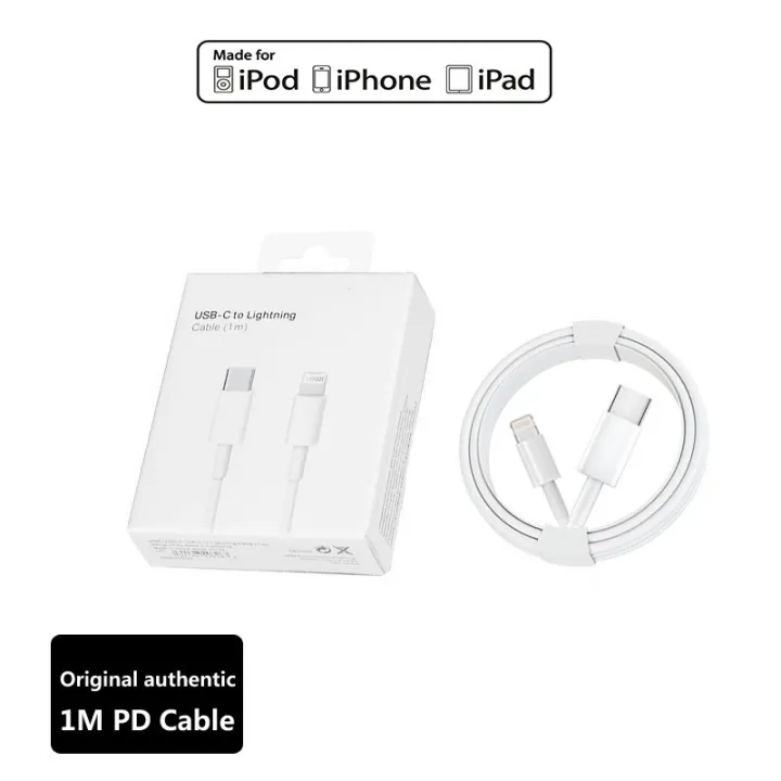 DW=Original iPhone Charger 12W 20W Fast Charger Apple Lightning Cable ...