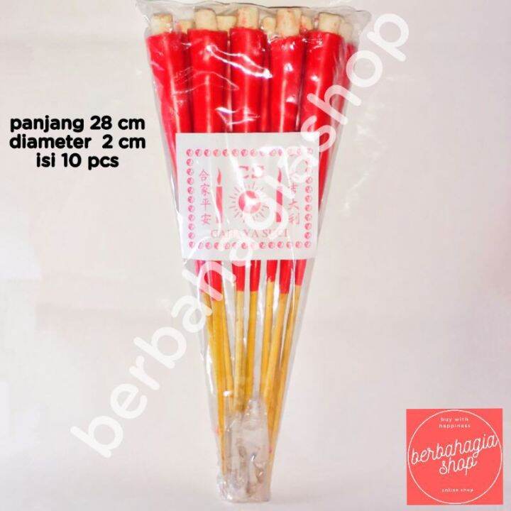 Lilin Merah Tusuk Bambu Besar Sembahyang Leluhur Ceng Beng Lilin Tusuk ...