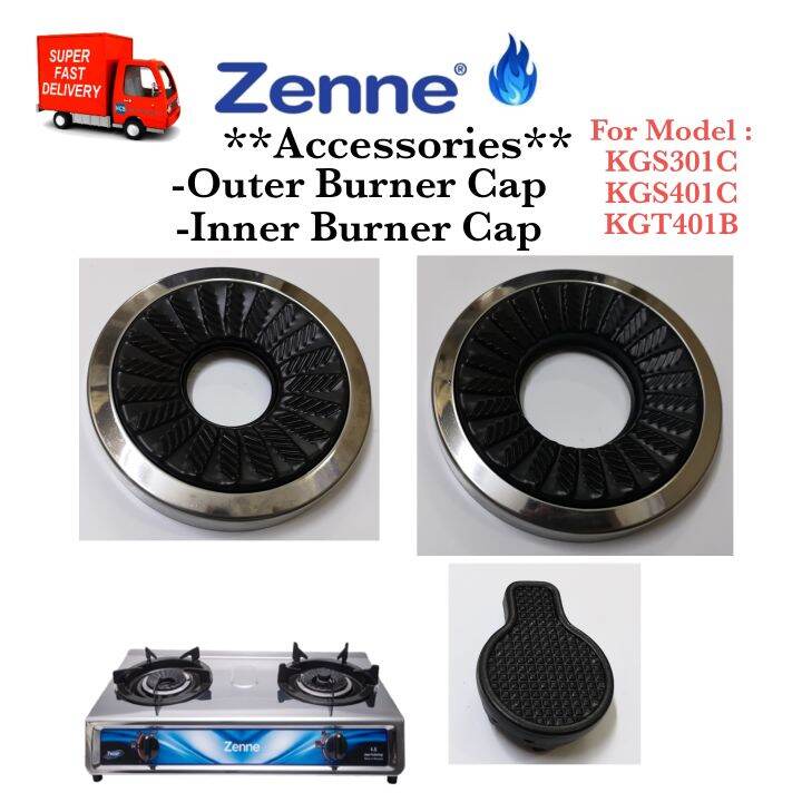 Zenne Gas Cooker Burner Cap For KGS301C / KGS401C / KGT401B Gas Stove ...