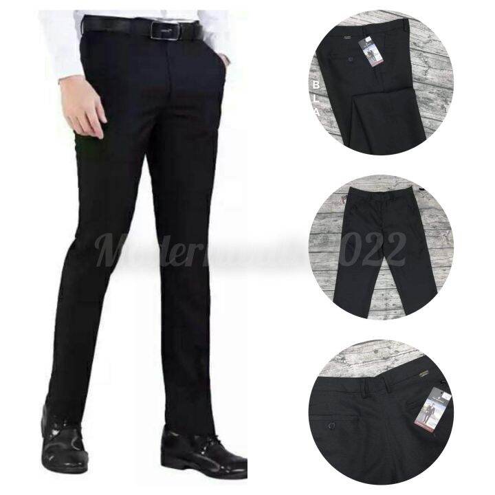 TNY SLACKS PANTS FOR MEN OFFICE AND SCHOOL WEAR STRAIGHT CUT ST-02 ...