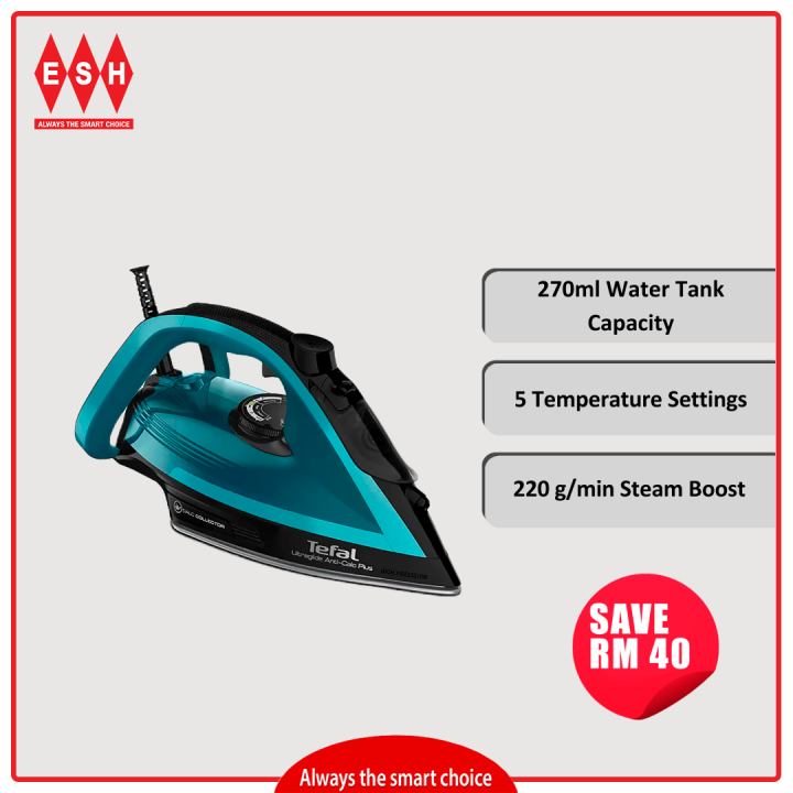 Tefal FV5847 2800W Ultraglide Durilium Airglide Soleplate Steam Iron ...