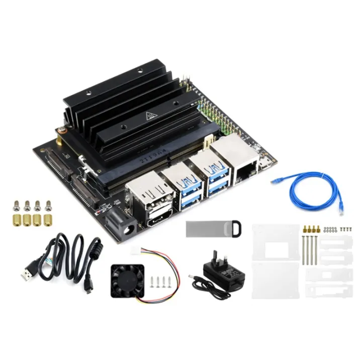 For Jetson Nano 4GB Developer Expansion Kit AI Artificial Intelligence Development Board+32GB U ...