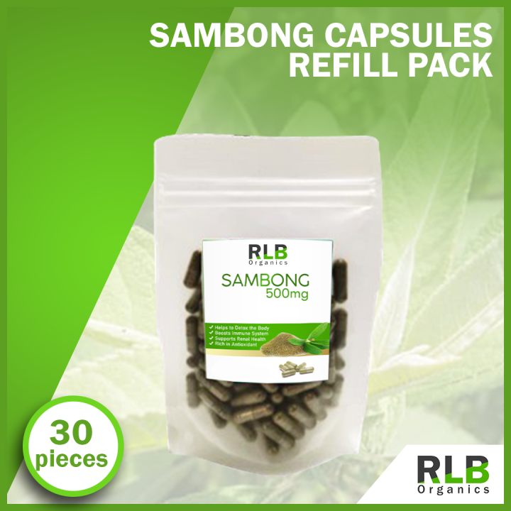 Organic Pure Natural Sambong Capsules Refill Packs (30 Capsules ...