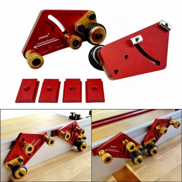 2Pc Aluminum Alloy Multi-purpose Feather Loc Boards Woodworking Saw ...