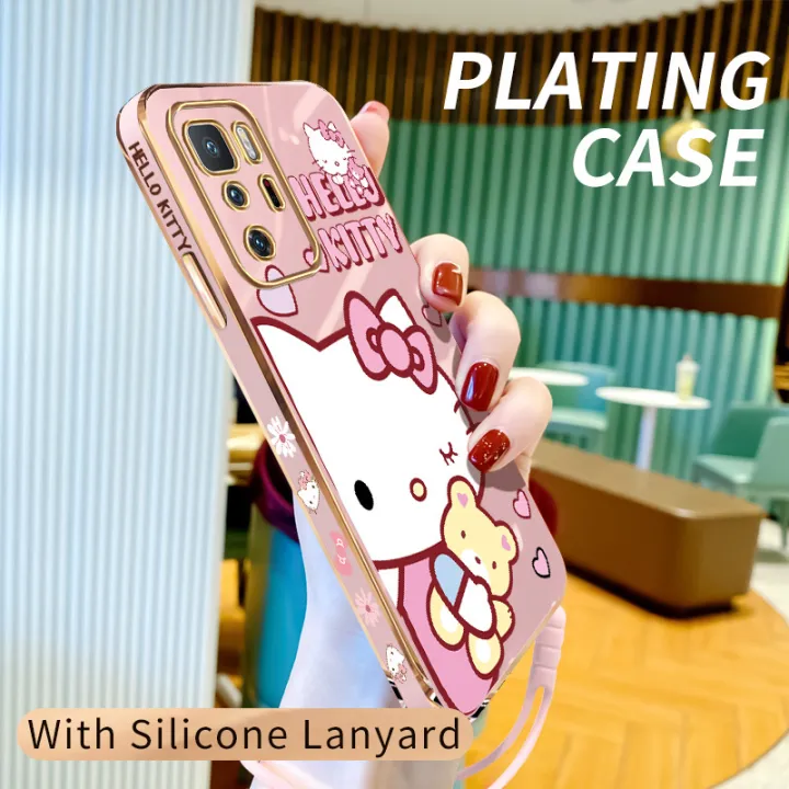 (Free Lanyard) Cartoon Cute Hello Kitty Design Logo Casing For Xiaomi ...