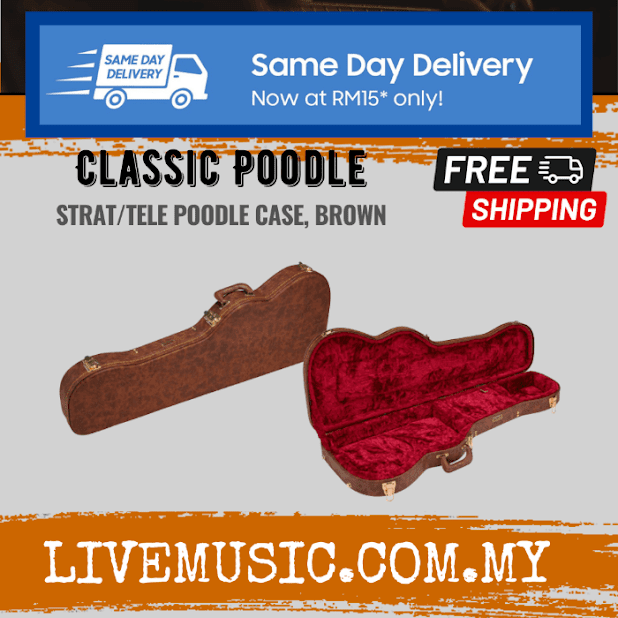 Fender Classic Series Stratocaster/Telecaster Poodle Case, Brown | Lazada