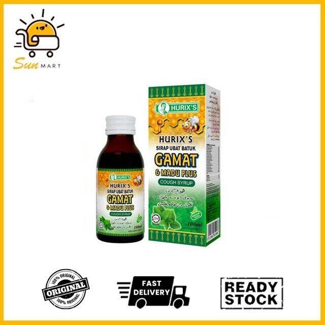 HURIX'S SIRAP UBAT BATUK GAMAT PLUS COUGH SYRUP (100ML) | Lazada