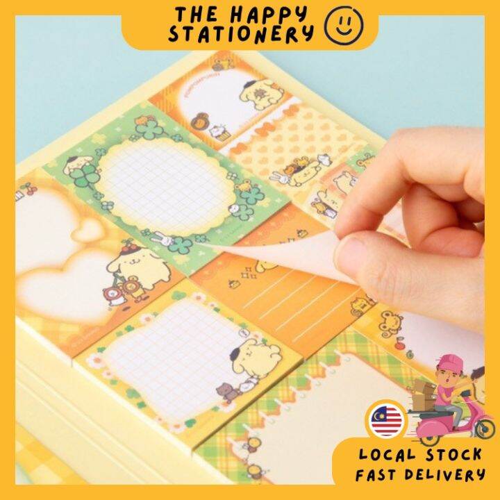 [Ready Stock] Cartoon Tearable Sticky Note Set Kuromi Pompompurin ...