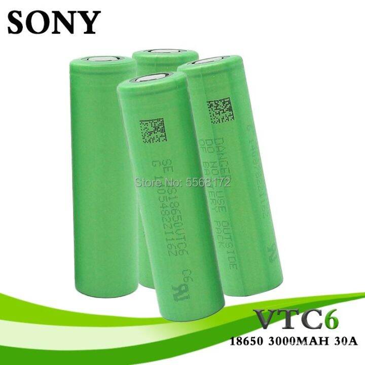 SONY original VTC4/5/6 18650 3.7V 2100/2600/3000mAh lithium-ion battery ...