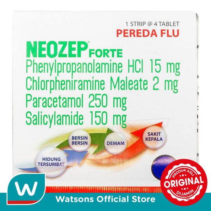 NEOZEP Forte Tablet 4'S (Strip) | Lazada Indonesia