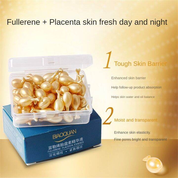 LADES【BIAOQUAN】50Pcs Sheep Placenta Essence Fullerene Essence Sheep ...