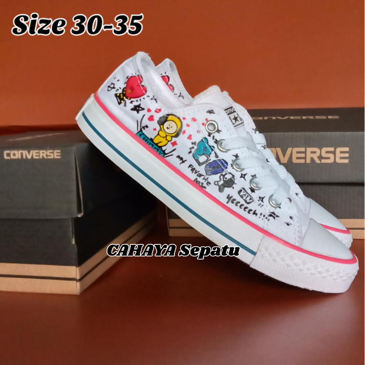Sepatu Anak Karakter BTS BT21 Sepatu Sneakers Anak Sepatu Sekolah ...