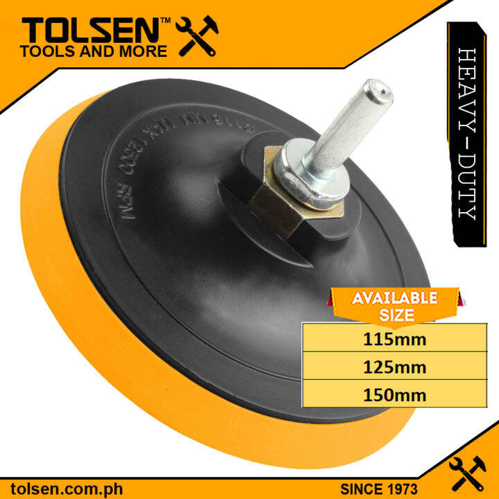 Tolsen Plastic Backing Pad with Velcro (115mm 125mm 150mm) | Lazada PH