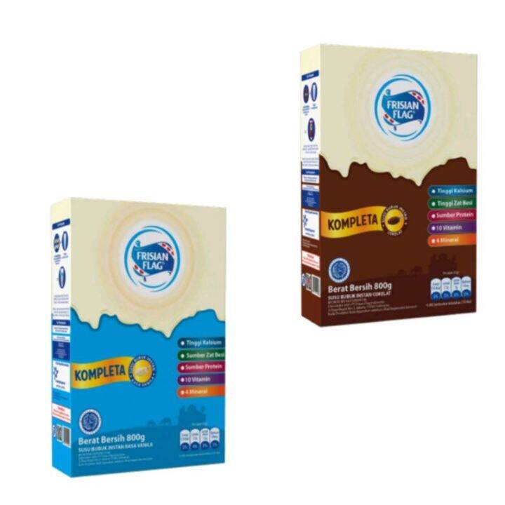 Frisian flag kompleta coklat / vanilla 800 gram | Lazada Indonesia