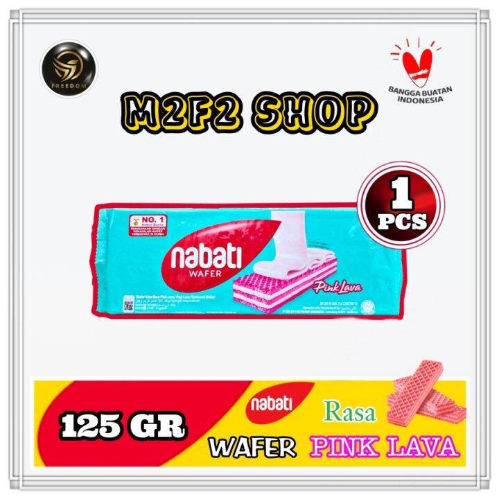 Wafer Richeese Nabati Rasa Pink Lava - 125 gr (Kemasan Satuan) | Lazada ...