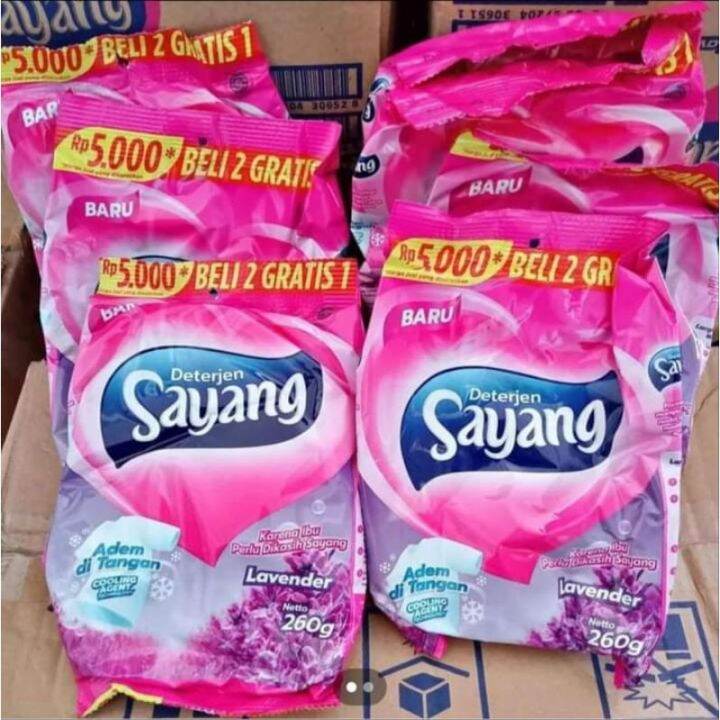 DETERJEN SAYANG BUBUK 260g / DETERGENT SAYANG 260 gram | Lazada Indonesia