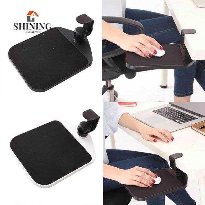 [Shining] Computer Mouse Pad Clip on Desktop Swivel Mouse Platform ...