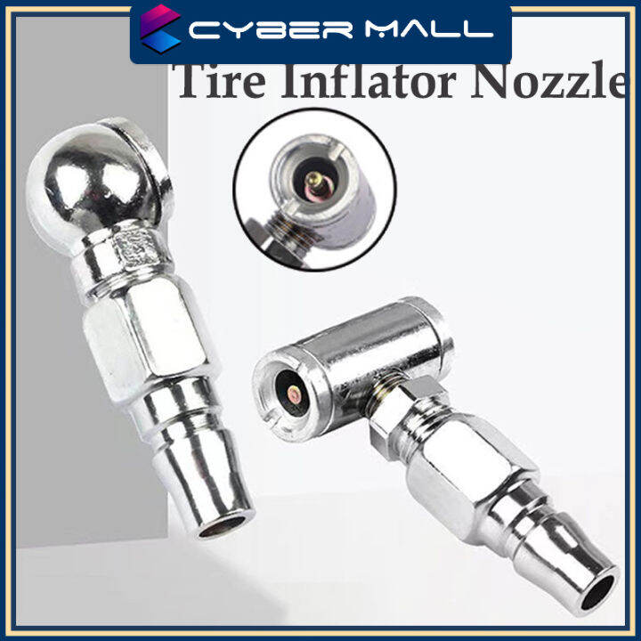 Air Chuck Tire Inflator Nozzle Double Head Tire Chuck Air Inflator Hose ...