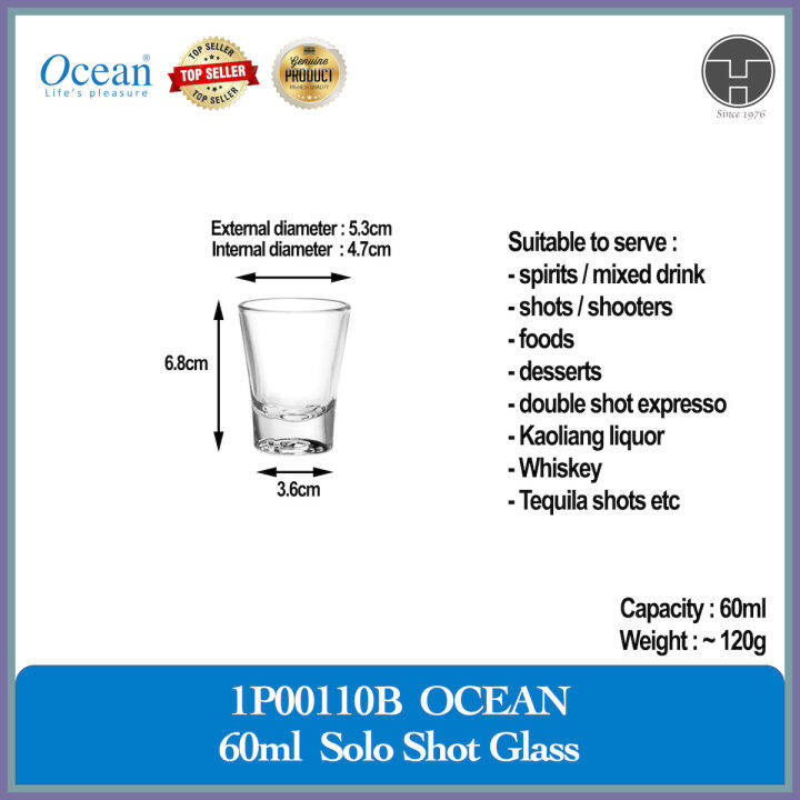 [TeoHin] Ocean Thailand Solo Shot Glass 60ml Party Appetizer Espresso ...