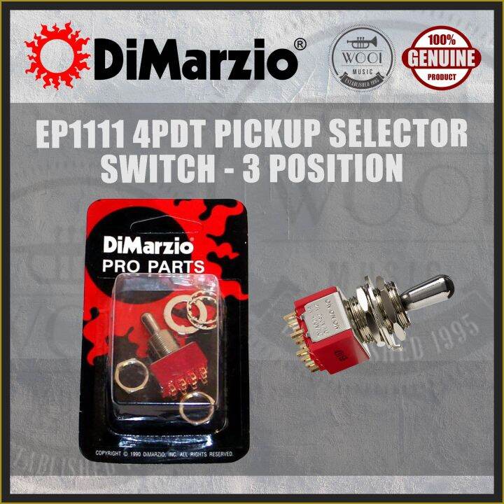 DiMarzio EP1111 4PDT Pickup Selector Switch - 3 Position (ON/ON/ON ...