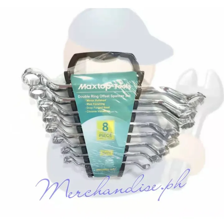 MAXTOP BACK WRENCH SET 8''-24'mmRing Offset Spanner Tool Set ...