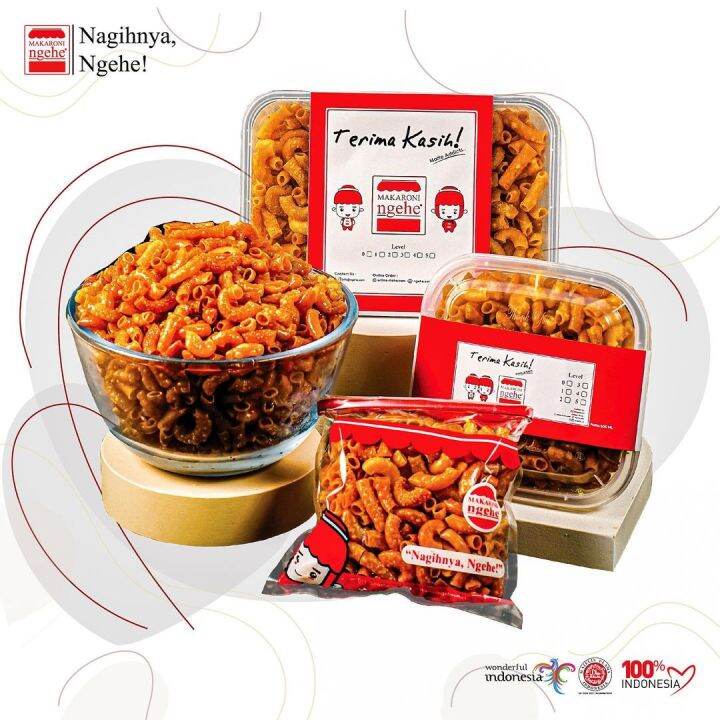 Cemilan Ringan Makaroni Ngehee Toples Kecil 150 Gram Original Pedas ...