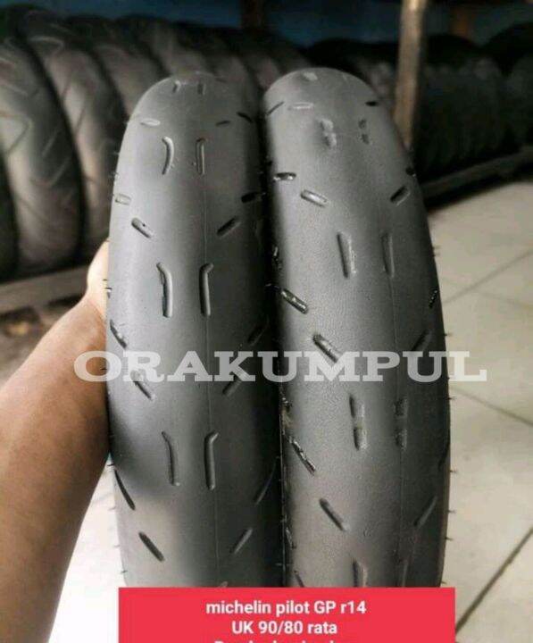Ban Motor Sofcoumpoun Michelin Pilot GP ring 14 ukuran 90/80 rata Dua ...