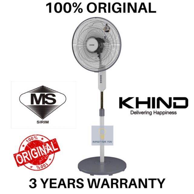 [RAYA SPECIAL PROMOTION] KHIND STAND FAN (16”) 1682SE/ KIPAS BERDIRI ...