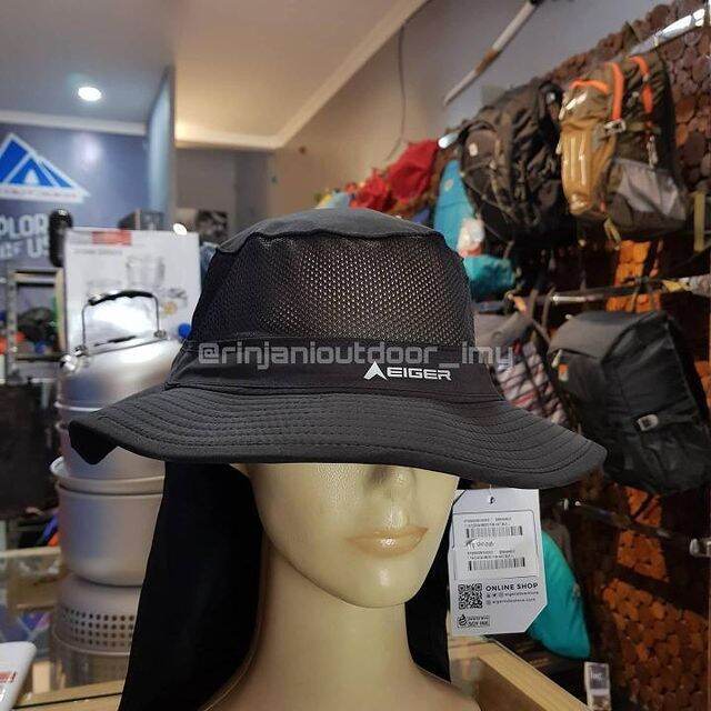 EIGER MICRO FISH HAT ORIGINAL TOPI LAPANGAN JARING TOPI MANCING TOPI ...