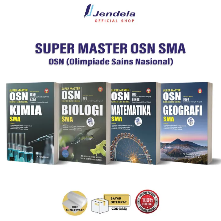 Super Master OSN SMA Matematika Biologi Kimia Geografi Olimpiade Sains Nasional | Lazada Indonesia