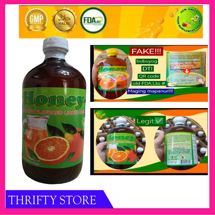 1 BOTTLE HONEY-C SYRUP 500ml original 2023 PACKAGING IS FDA NOT QR CODE ...