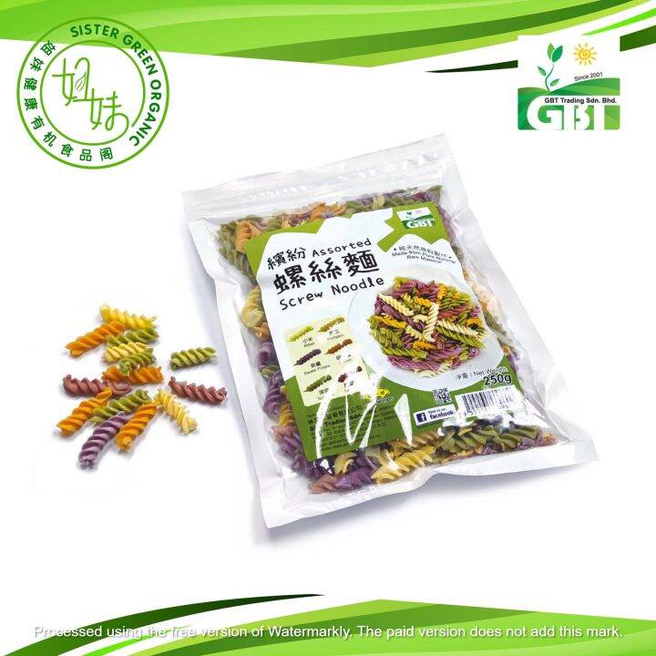 GBT ASSORTED SCREW NOODLE (250G) | Lazada