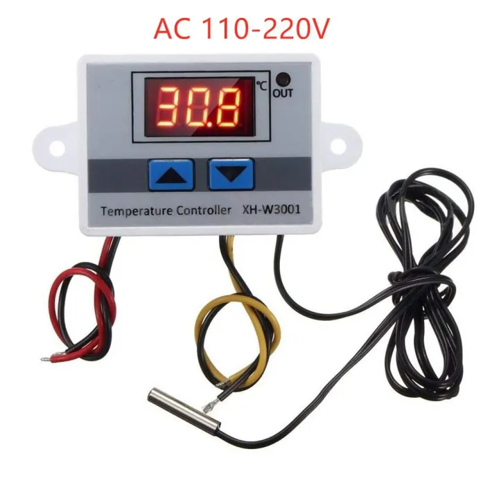 XH-W3001 Multifunction Digital Temperature Controller AC110/220V Thermostat Control Switch ...