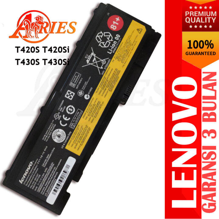 Baterai / Battery Laptop Lenovo Thinkpad T420S T420Si T430S T430Si 3 ... Baterai / Battery Laptop Lenovo Thinkpad T420S T420Si T430S T430Si 3 ...