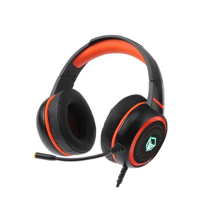 🎧MeeTion Gaming Headset MT- HP030 USB Black/Orange | Lazada.co.th