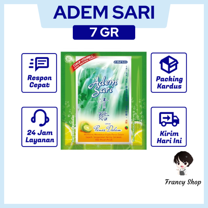 Paket Murah 1 Renceng Minuman Penyejuk Adem Sari Sachet 7 gr x24 Pcs | Lazada Indonesia