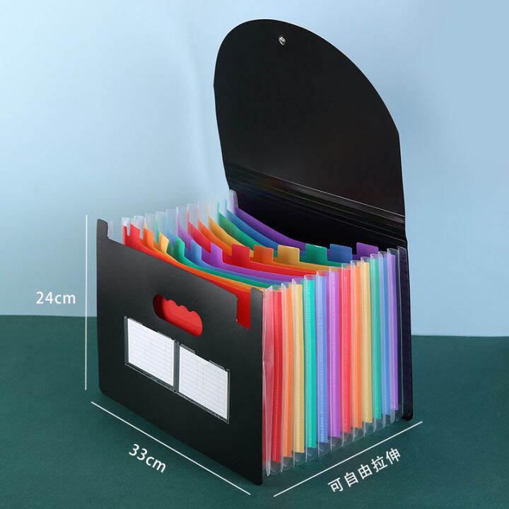 Expanding File Folder 12 Pockets File Organizer Filing Box,A4 Accordion ...