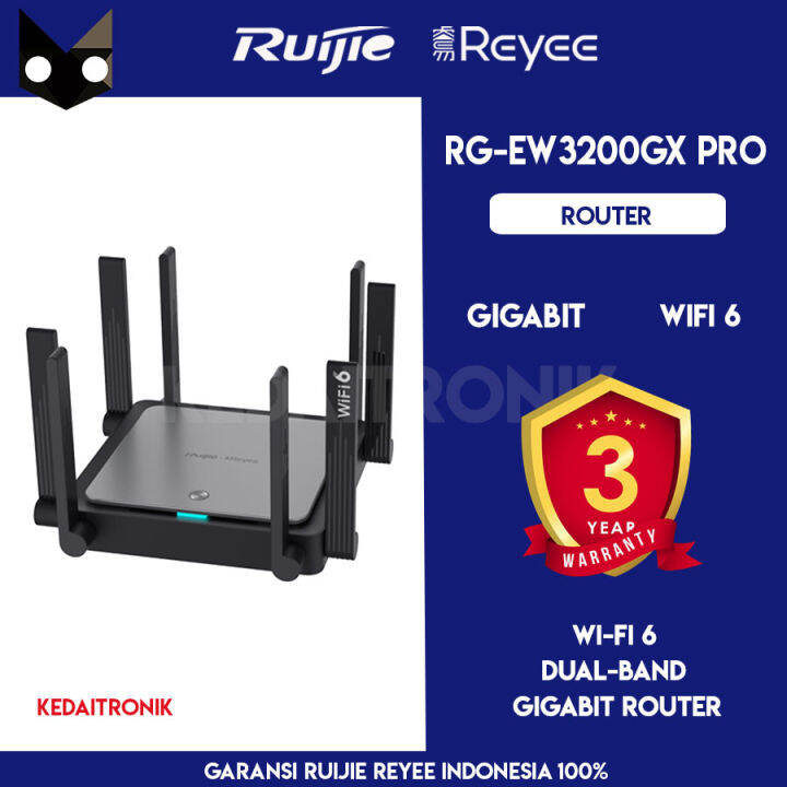 RUIJIE REYEE RG-EW3200GX PRO 3200M Wi-Fi 6 Dual-band Gigabit Router | Lazada Indonesia