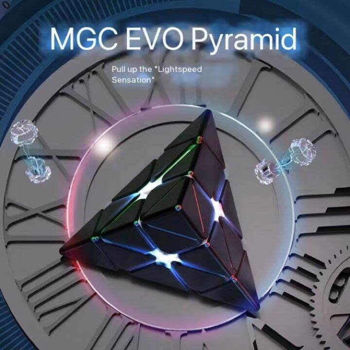 ลูกบาศก์ความเร็วมหัศจรรย์แม่เหล็ก YJ MGC EVO ปิรามิด MGC EVO ของเล่น Fidget มืออาชีพไม่มีสติกเก ...