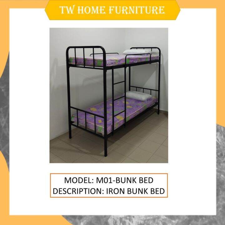 TW HOME: Double decker bed heavy duty /katil 2 tingkat bermutu tinggi ...