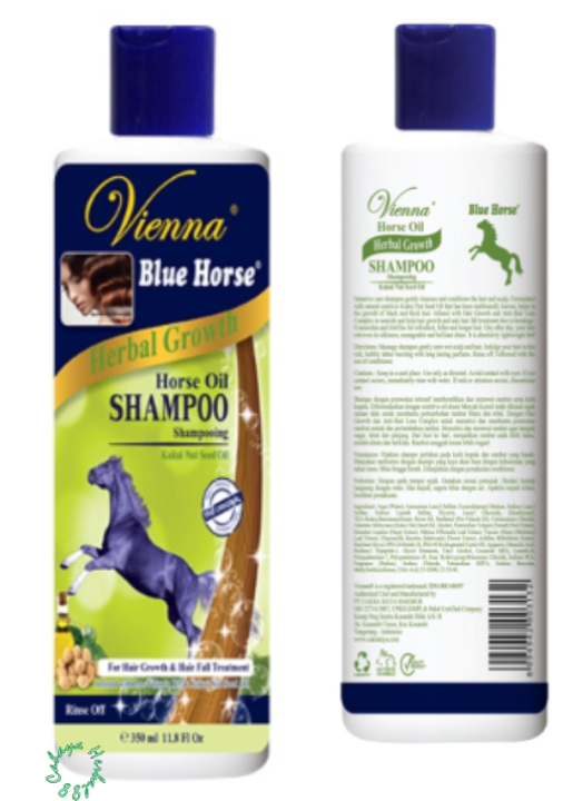 VIENNA BLUE HORSE SHAMPOO HERBAL GROWTH - 350ML BOTTLE | Lazada Indonesia