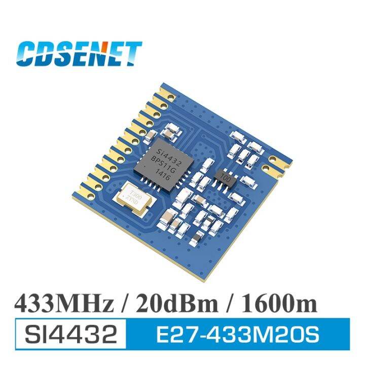 5Pcs 433Mhz SI4432 100Mw Wireless RF Module SPI SMD Transceiver CDSENET ...