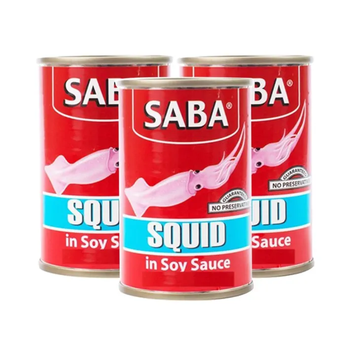 Saba Squid Soy Sauce 3 Pack (425g per pack) | Lazada PH