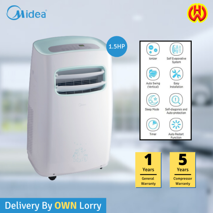 Midea 1.5HP Portable Air Conditioning 12000Btu/h Portable Air Cond MPF ...
