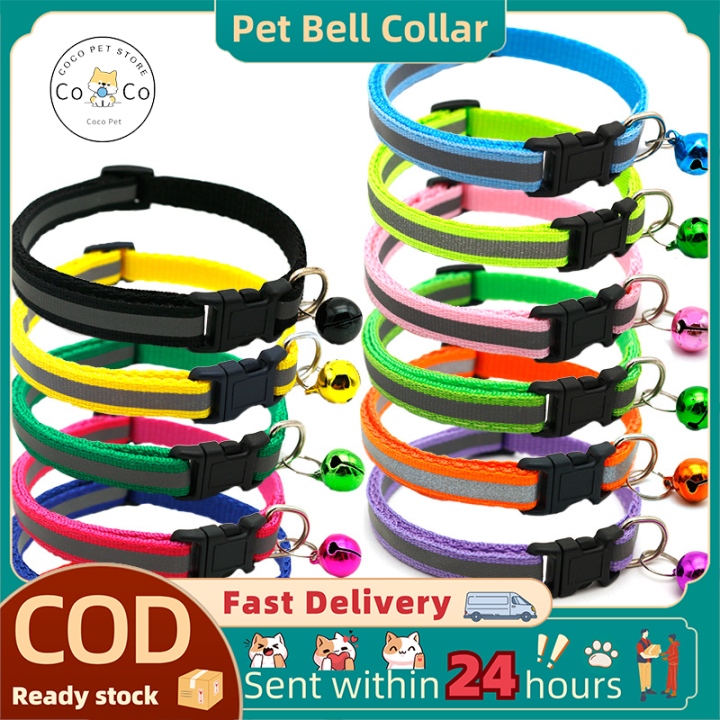 【CoCo PetStore】Dog Collars Pet Collar Adjustable Reflection Nylon with ...