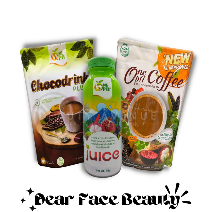 ONE OPTI (AUTHENTIC PRODUCT) juice original coffee 12 in 1 coffee 15 in ...