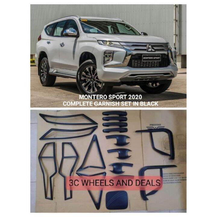 MITSUBISHI MONTERO SPORT 2020-2023 GARNISH SET IN MATTE BLACK | Lazada PH